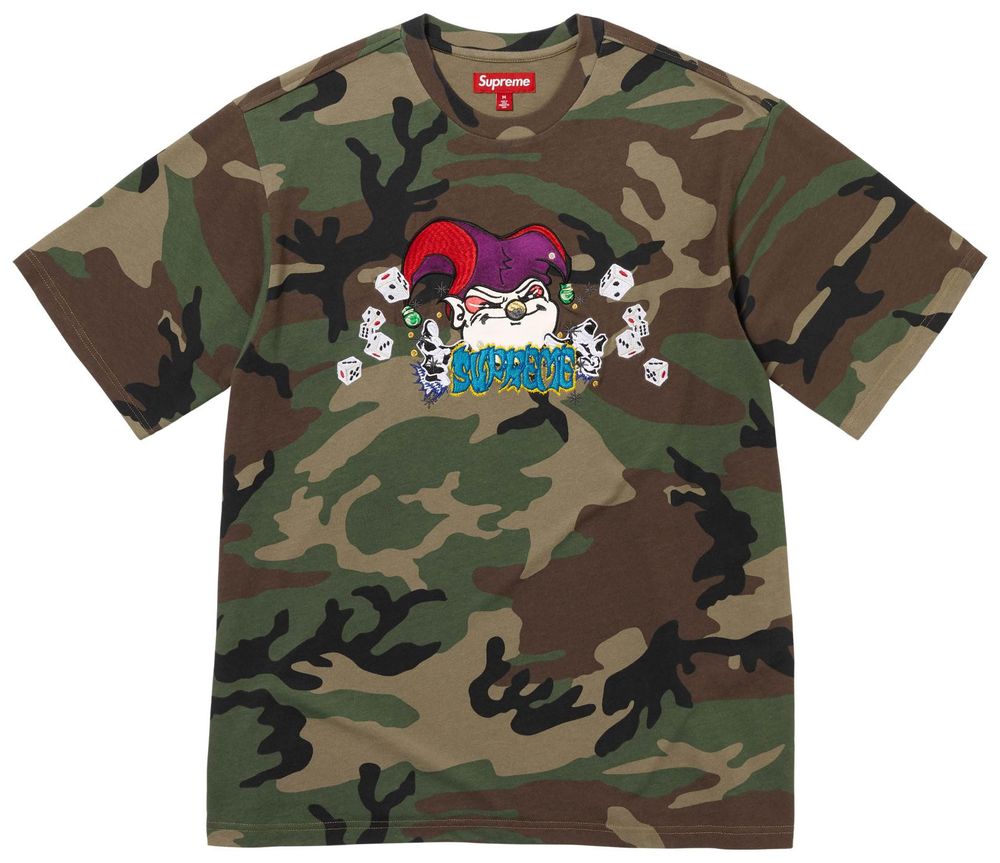 Buy Supreme Aoi Jester Short-Sleeve Top 'Woodland Camo' - FW25KN91 ...