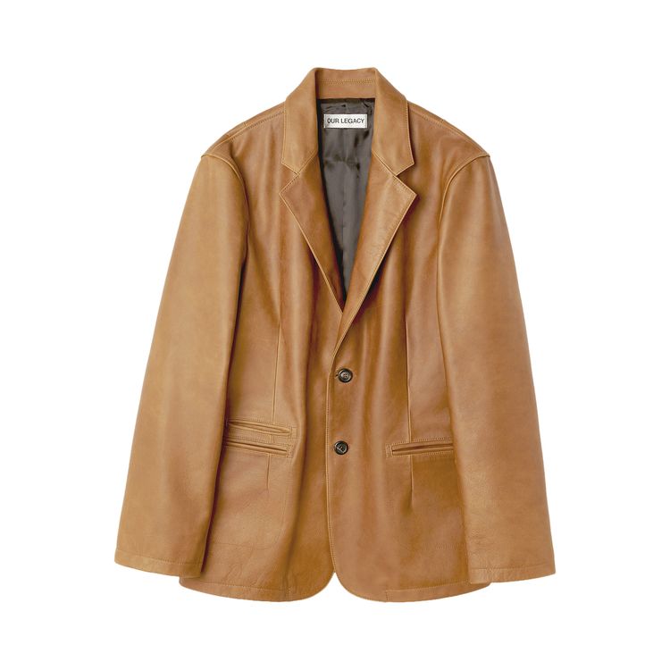 Buy Our Legacy Opening Blazer 'Burnt Sugar Leather' - M2259OBL | GOAT