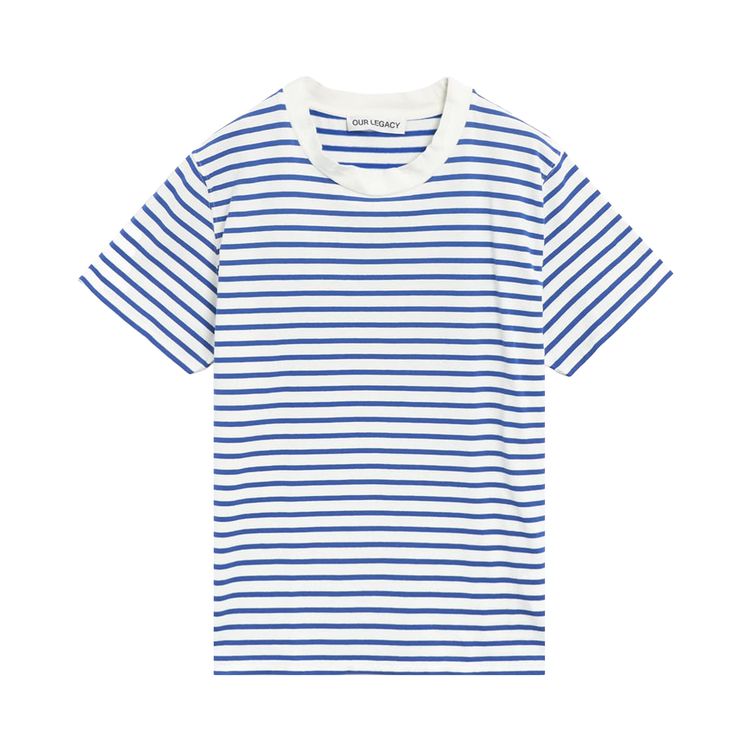 Buy Our Legacy Bliss T-Shirt 'Genova Stripe Rough Cotton' - M2256BG | GOAT
