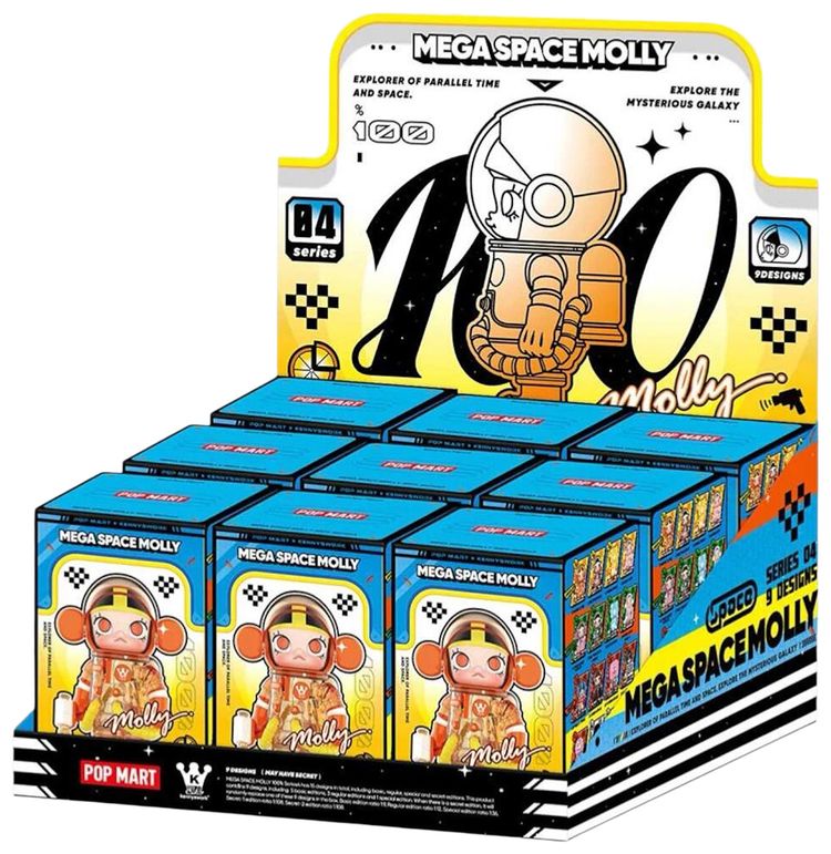 Buy Pop Mart Mega Space Molly Series 4 100% Sealed Case 'Mystery' (9 ...