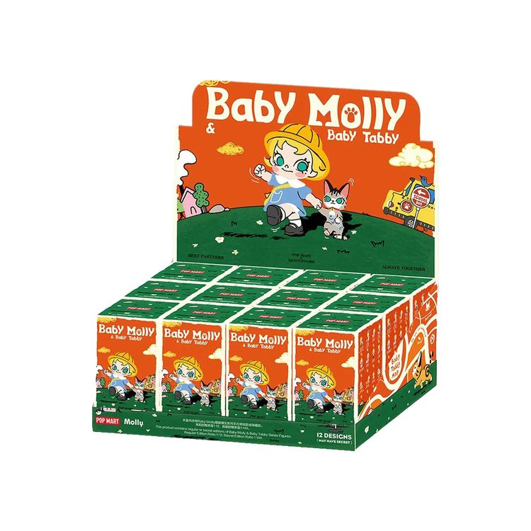 Buy Pop Mart Baby Molly & Baby Tabby Series Figures Sealed Case ...