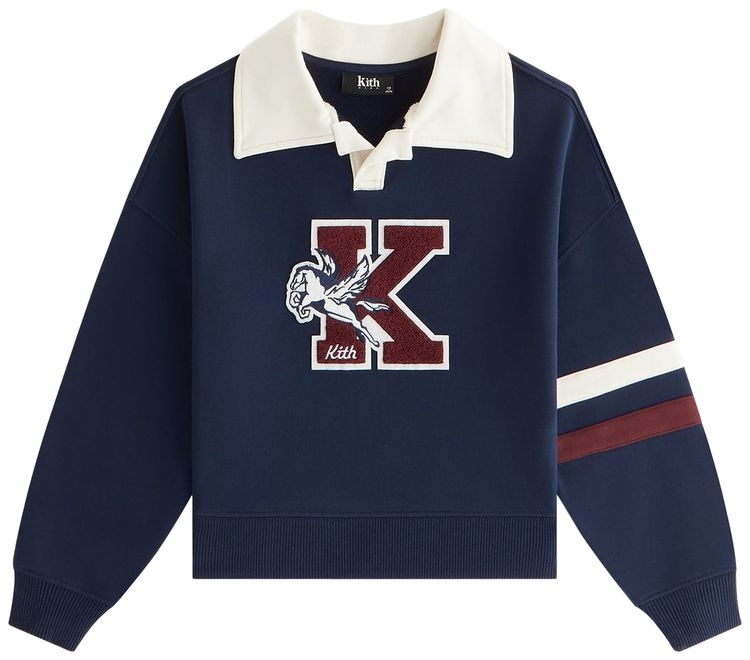 Buy Kith Kids Varsity Nelson Collared Pullover 'Nocturnal' - KHK030977 ...