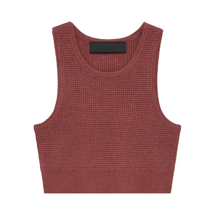 Buy Fear of God Essentials Waffle Sport Tank 'Crimson' - 192BT247226FW ...