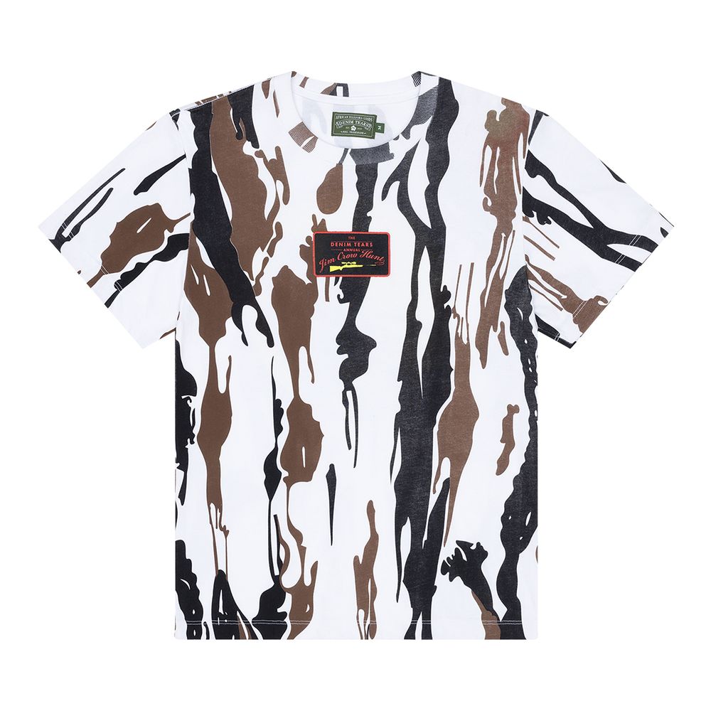 Buy Denim Tears Jim Crow Hunt Tee 'White Camo' - FW25TSS5722770 | GOAT