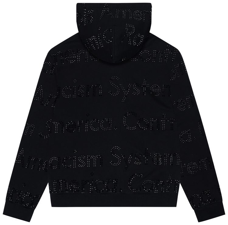 Buy Denim Tears Systemic Racism Controls America Zip Hoodie 'Black ...