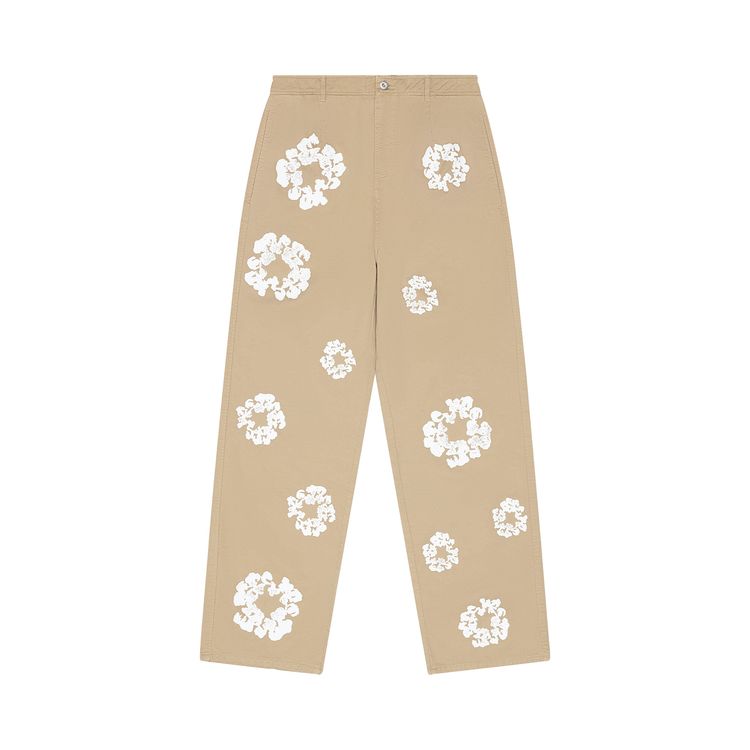 Buy Denim Tears Cotton Wreath Chino Pant 'Khaki' - 05650 1002605DTCWCP ...