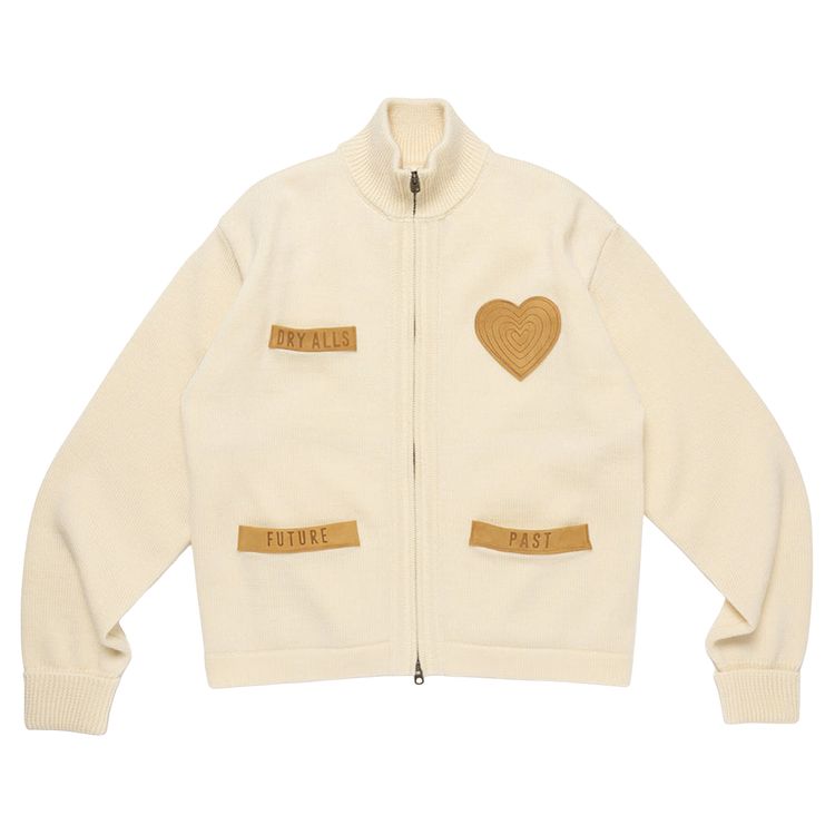 Buy Human Made Zip Up Knit Cardigan 'White' - HM30CS013 WHIT | GOAT