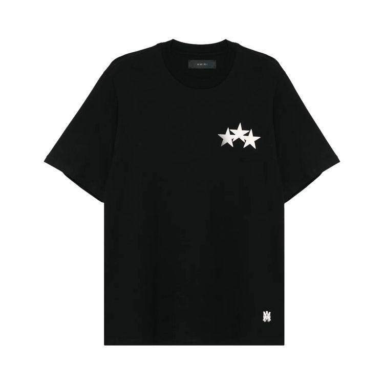 Buy Amiri Three Star T-Shirt 'Black' - AMJYTE1148 BLAC | GOAT