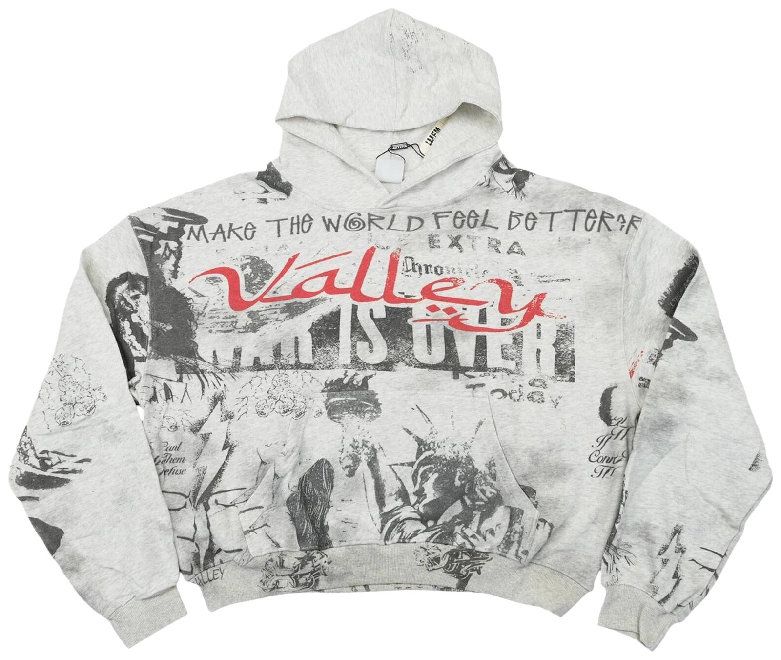 Buy Vale Forever Mural Hoodie 'Grey' - 11451 10004VFMHG GREY | GOAT