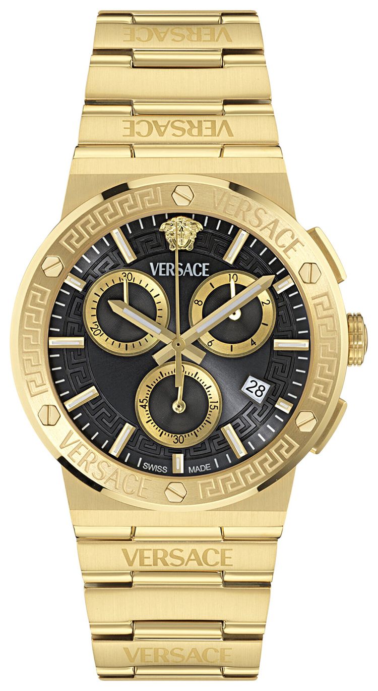 Buy Versace Greca Logo Chrono Bracelet Watch 'Gold' - VEKMA0625 | GOAT