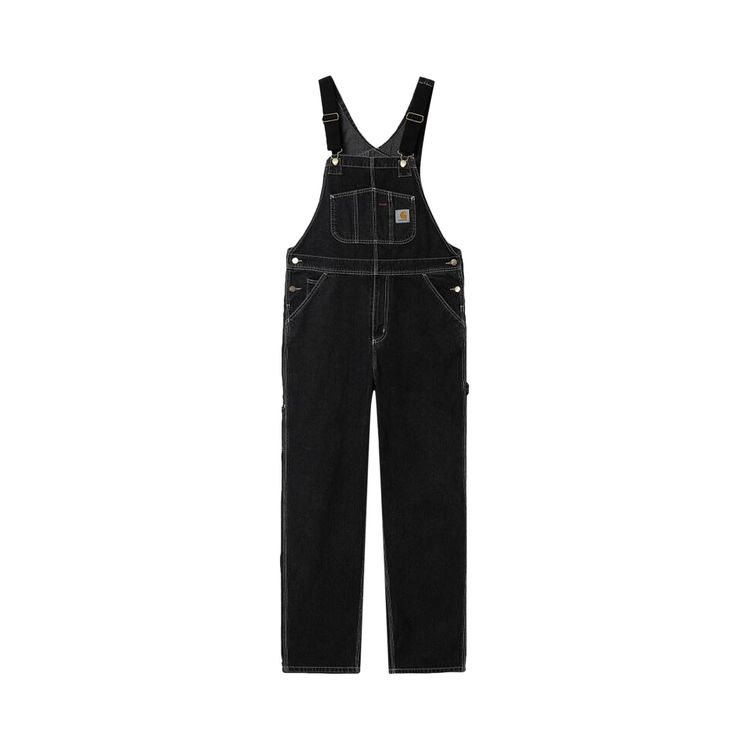 Buy Carhartt WIP Bib Overall 'Stone Washed Black' - I022946 BLAC | GOAT