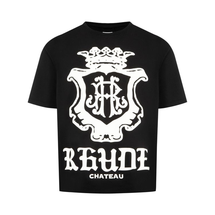 Buy Rhude Oversized Chateau Crest Tee 'Black/White' - PS26TT080121014 ...