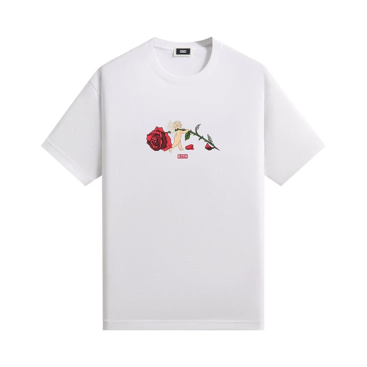 Buy Kith Cupid Rose Tee 'White' - KHM034590 101 | GOAT