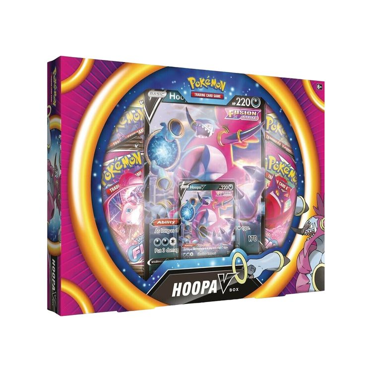 Buy Pokémon Sword & Shield: Fusion Strike Hoopa V Collection Box ...