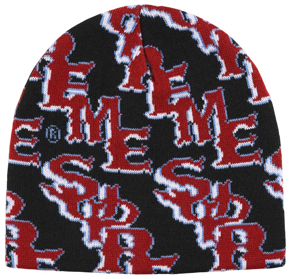 Buy Supreme Slanted Gothic Outline Beanie 'Black' - SS26BN42 BLACK | GOAT