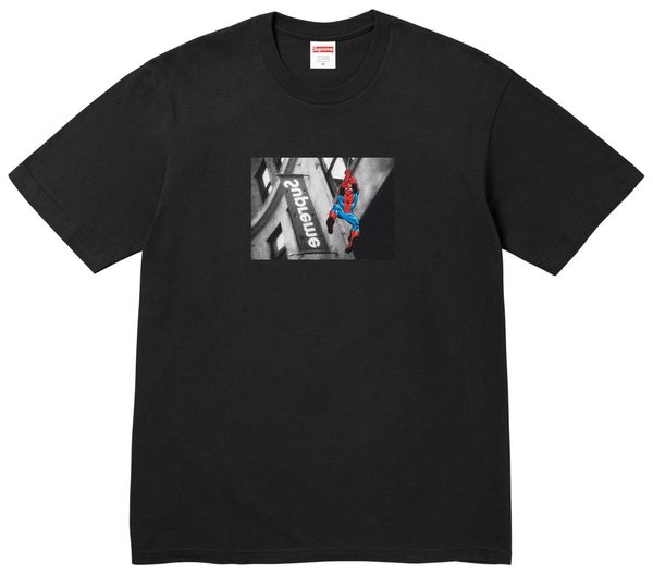 Buy Supreme x Spider-Man Tee 'Black' - SS26T56 BLACK | GOAT