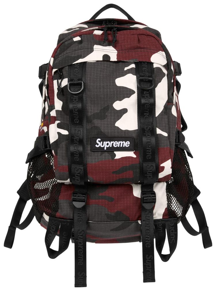 Buy Supreme Backpack 'Red Camo' - SS26B1 RED CAMO | GOAT