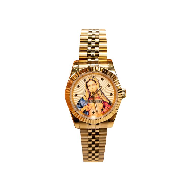 Buy Pleasures Faith Watch 'Gold' - P26SP041 GOLD | GOAT