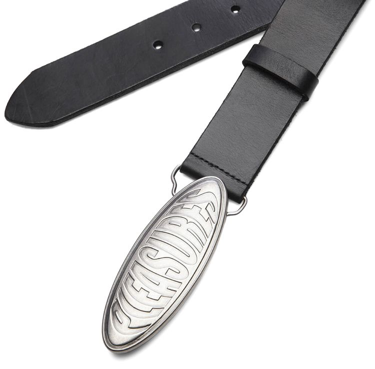 Buy Pleasures Bubble Logo Belt 'Black' - P26SP080 BLACK | GOAT