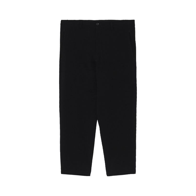 Buy Yohji Yamamoto Pour Homme Triangle Tab Slim Pant 'Black' - HK P26 ...