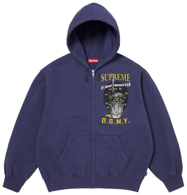 Buy Supreme x Dsny Zip Up Hooded Sweatshirt 'Washed Navy' - SS26SW67 ...