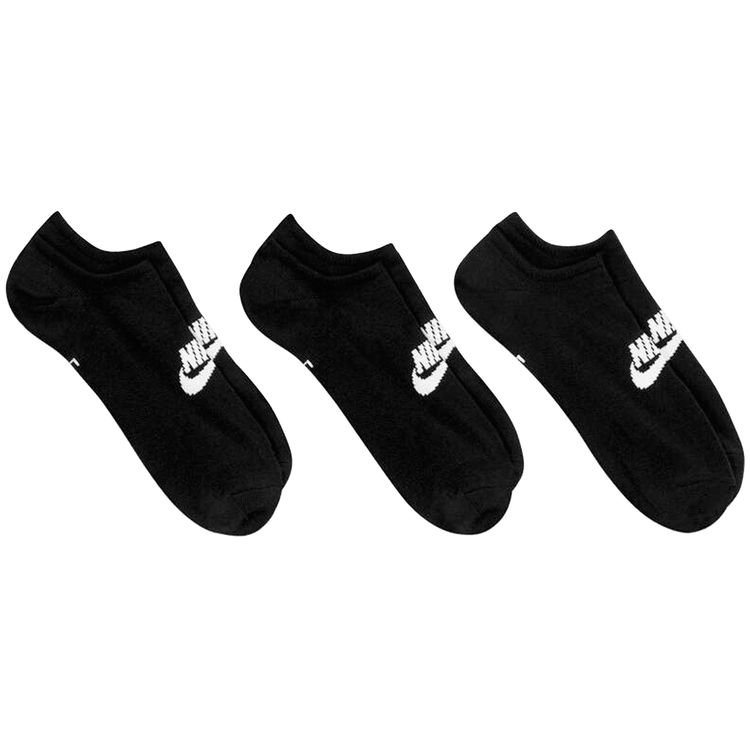 Buy Nike Everyday Essential No-Show Socks (3 Pairs) 'Black/White ...