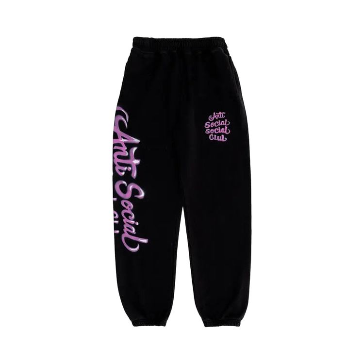 Buy Anti Social Social Club Airbrush Mind Games Sweatpants 'Black ...