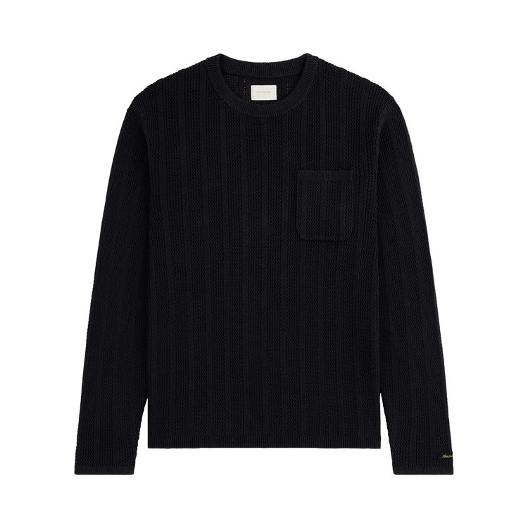 Buy Aimé Leon Dore Racking Stitch Crewneck Sweater 'Jet Black ...