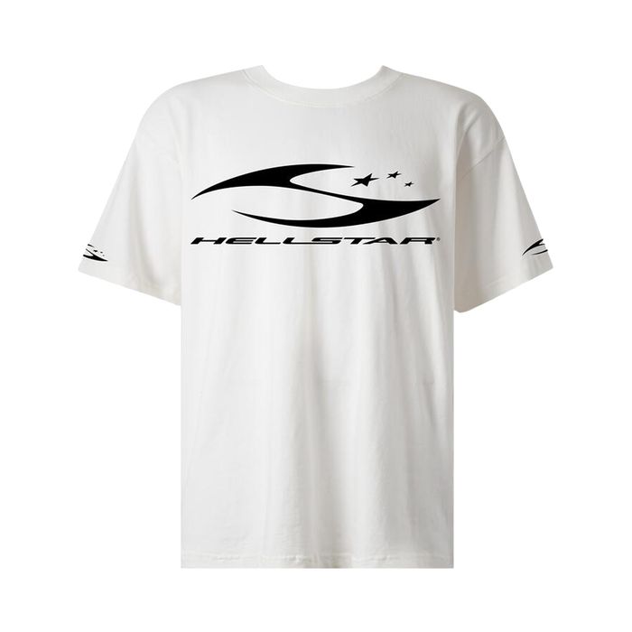 Buy Hellstar H Cursive Logo T-Shirt 'White' - HSSS26TE1 WHT | GOAT