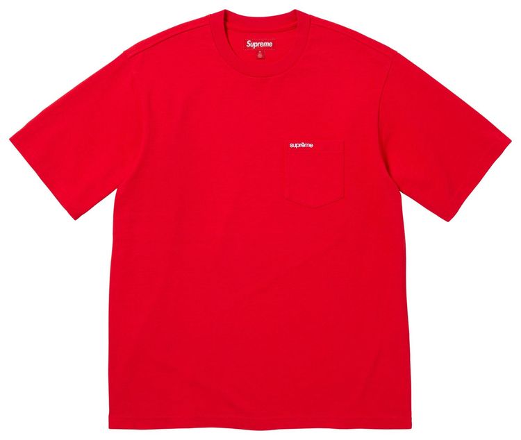 Buy Supreme Short-Sleeve Pocket Tee 'Red' - SS26KN6 RED | GOAT
