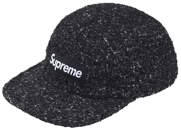 Buy Supreme Bouclé Camp Cap 'Black' - SS26H78 BLACK | GOAT MX