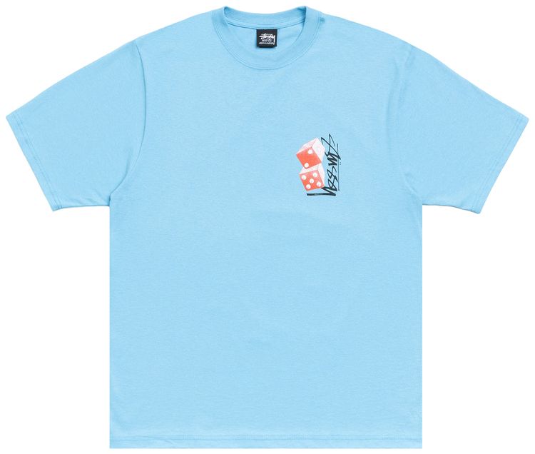 Buy Stussy Tall Dice Tee 'Sky Blue' - 1905187 SKY | GOAT