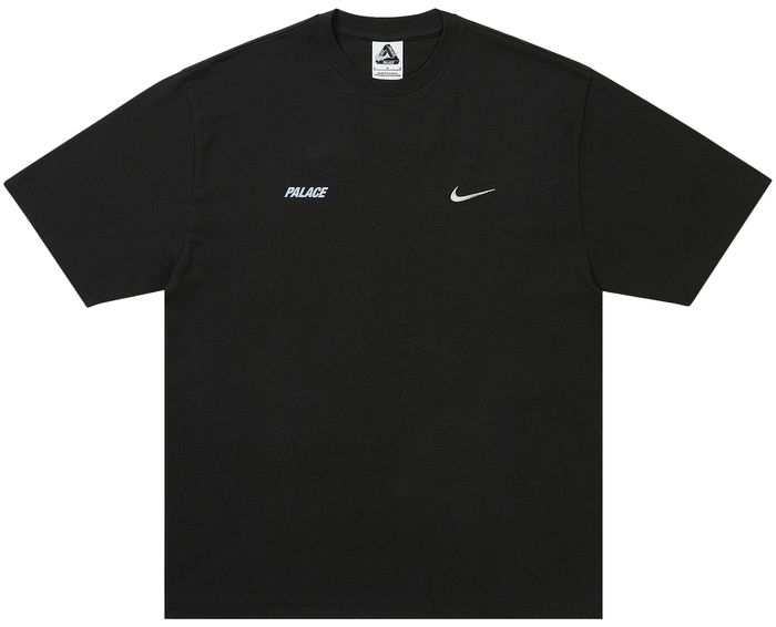 Buy Palace x Nike Font Swoosh T-Shirt 'Black' - P28NTS003 | GOAT