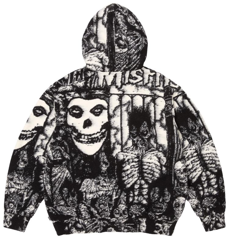 Buy Supreme x The Misfits Zip Up Hooded Sweater 'Black' - SS26SK24 ...