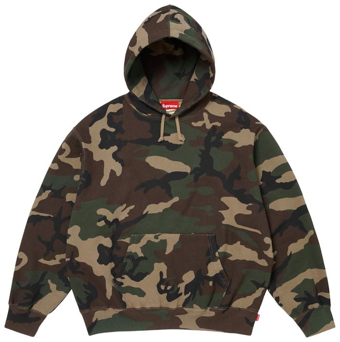 Buy Supreme Satin Appliqué Hooded Sweatshirt 'Woodland Camo' - SS26SW98 ...