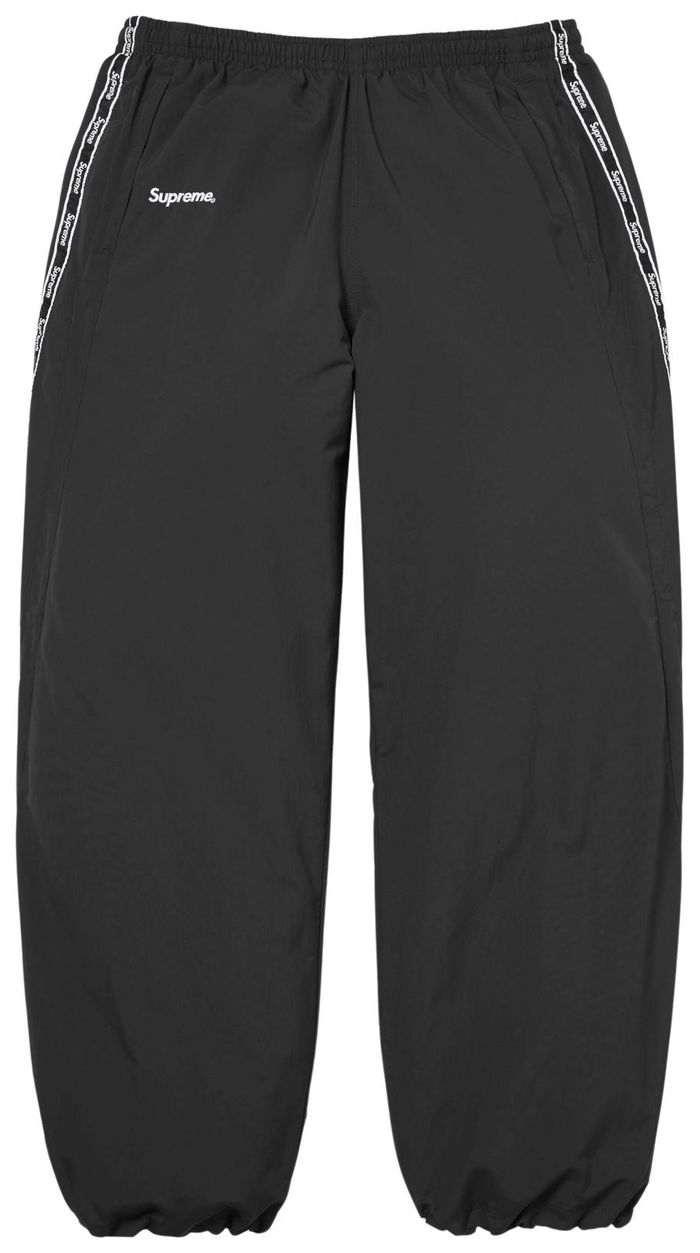 Buy Supreme Logo Taping Track Pant 'Black' - SS26P91 BLACK | GOAT