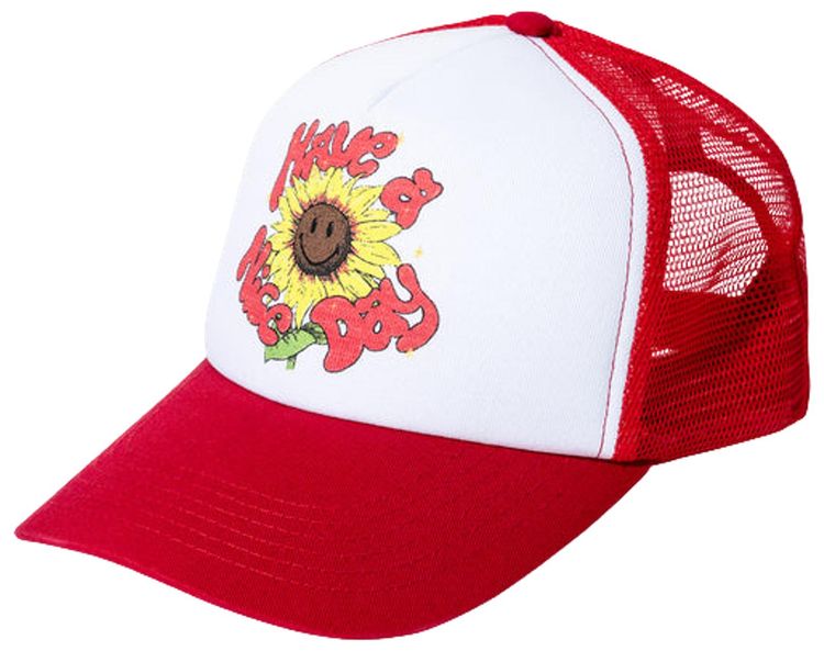 Buy Market Smiley Sunflower Trucker Hat 'Red/White' - MKT26Q2 HT0183 ...