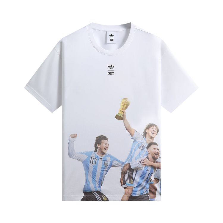 Buy Kith x Messi For Adidas World Cup Graphic Tee 'White' - ADKU4261 | GOAT