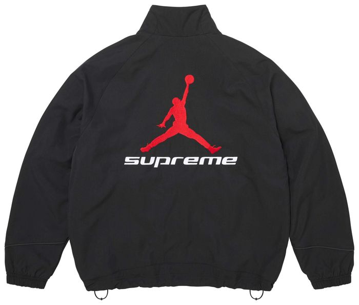 Buy Supreme x Jordan Track Jacket 'Black' - SS26J11 BLACK | GOAT