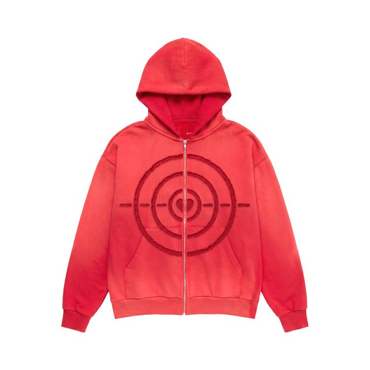 Buy Cactus Jack by Travis Scott x Nike Bullseye Zip Hoodie 'Red ...