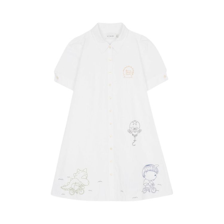 Buy Brain Dead x Coach Embroidered Shirt Dress 'White' - 00593 ...