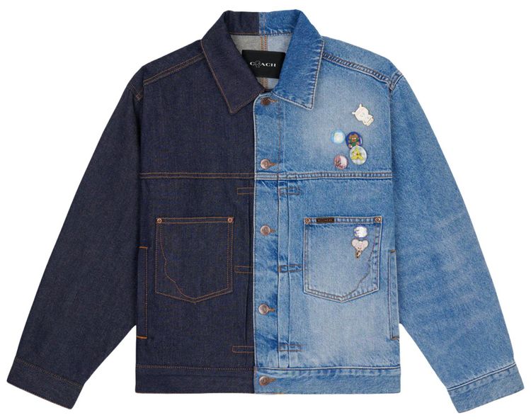 Buy Brain Dead x Coach Split Denim Jacket 'Blue Multicolor' - 00593 ...