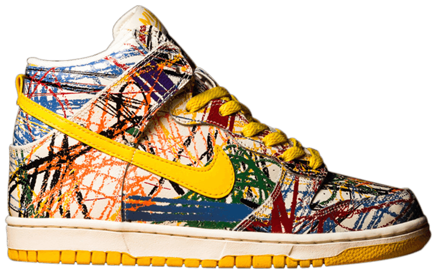 Buy Nike Dunk Hi Premium QS GS 'Scribble' - 728443 100 | GOAT