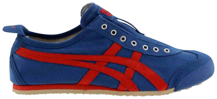 Buy Asics Mexico 66 Slip-On 'Blue Fiery Red' - D3K0N 4223 | GOAT