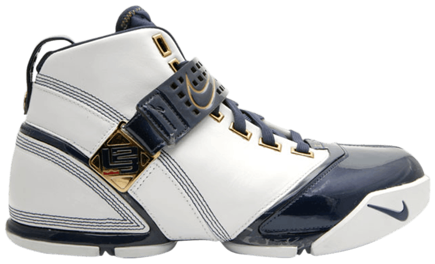 Buy Nike Zoom LeBron 5 'White Midnight Navy' - 317253 141 | GOAT