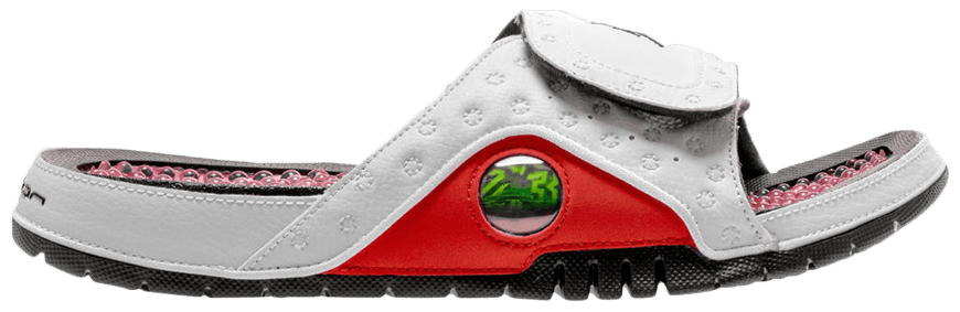 Buy Air Jordan Hydro 13 Retro 'White Black Red' - 684915 101 | GOAT