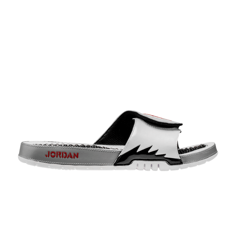 Buy Air Jordan Hydro 5 Slide 'White Red Silver' - 555501 112 | GOAT