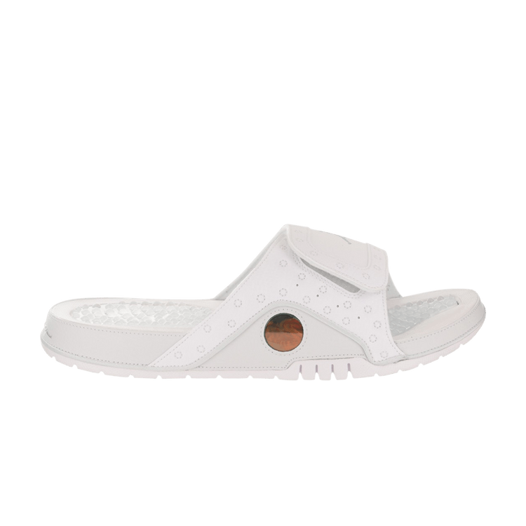 Buy Air Jordan Hydro 13 Slide 'White Metallic Silver' - 684915 100 | GOAT