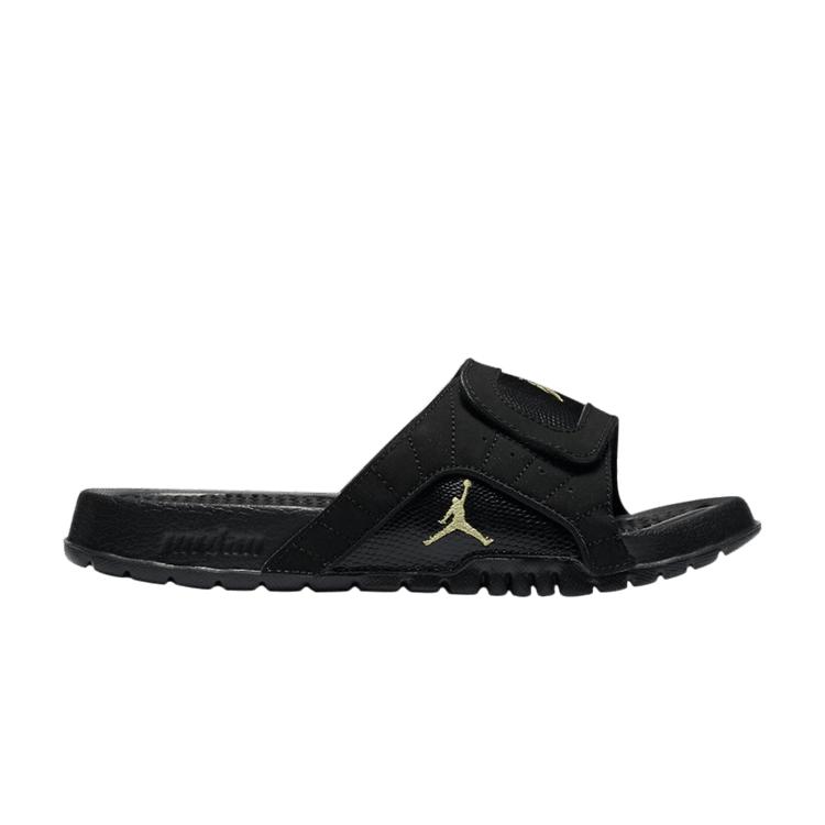 Buy Air Jordan Hydro 12 GS Slide 'Black Metallic Gold' - 820267 012 | GOAT