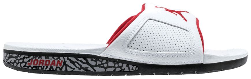 Buy Air Jordan Hydro 3 Retro Slide 'White University Red' - 854556 103 ...